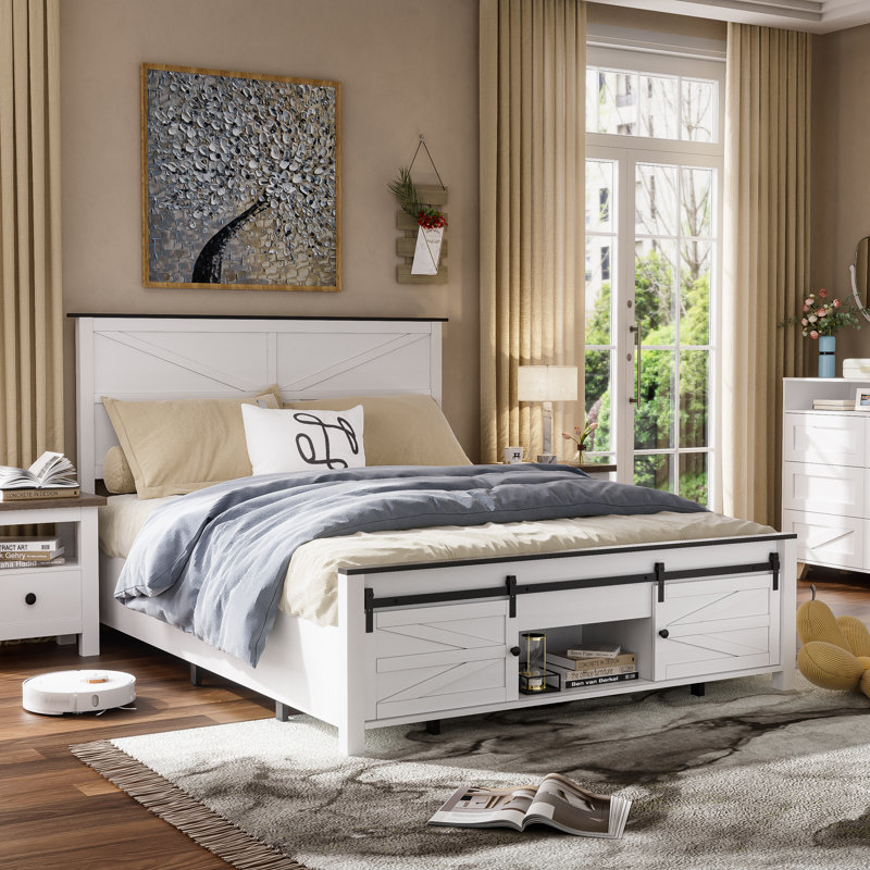 Farmhouse bedroom set with storage store